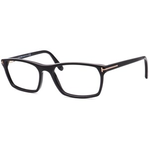Tom Ford Eyeglasses TF 5295 002 Half Matte/shiny Black Square Frame ...