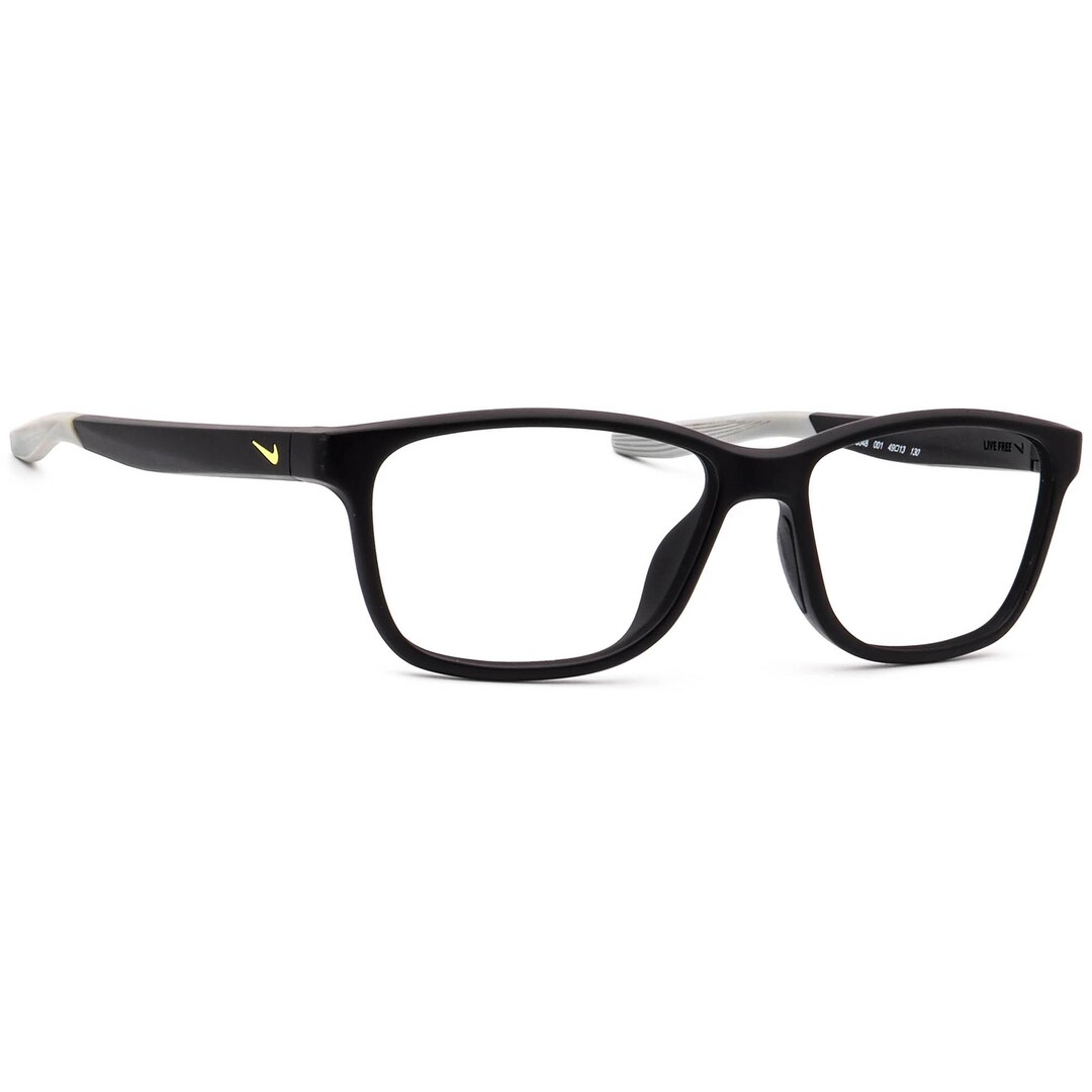 Nike Kids' Eyeglasses 5048 001 Matte Black Square Frame 4913 130 - Etsy