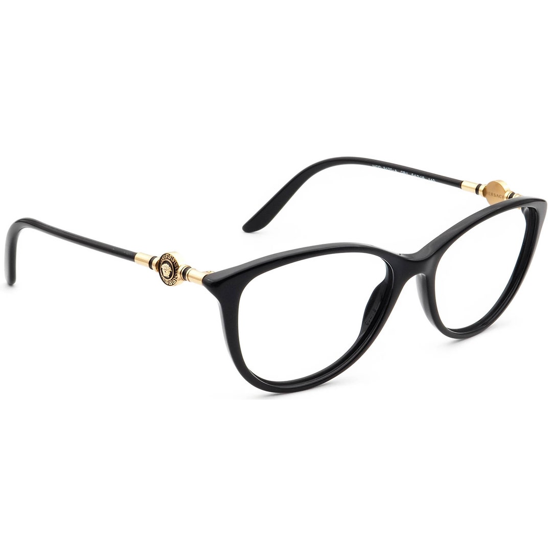 Versace Women's Eyeglasses MOD. 3175-A GB1 Black Cat Eye Frame Italy ...