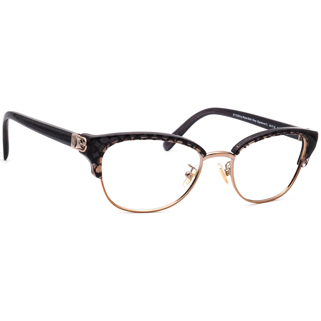 Coach Women's Eyeglasses HC 6195 5710 Shiny Rose Gold/grey Signature C ...