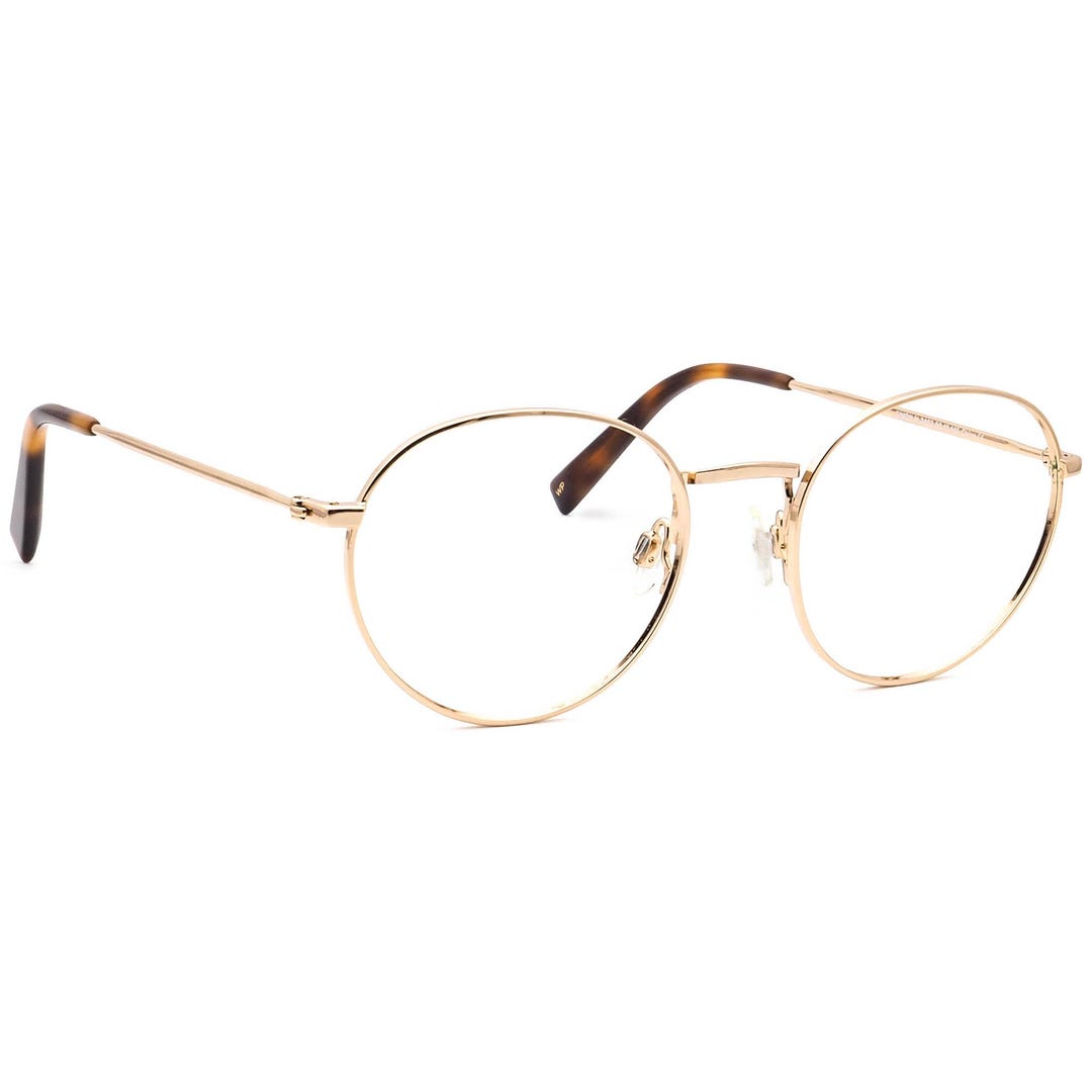 Warby Parker Eyeglasses Simon M 2403 Polished Gold Round Metal Frame 50 ...