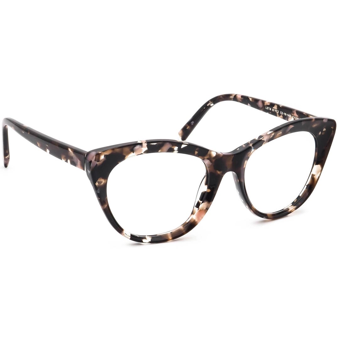 Warby Parker Women's Eyeglasses Leta W 172 Black Currant Tortoise Cat ...