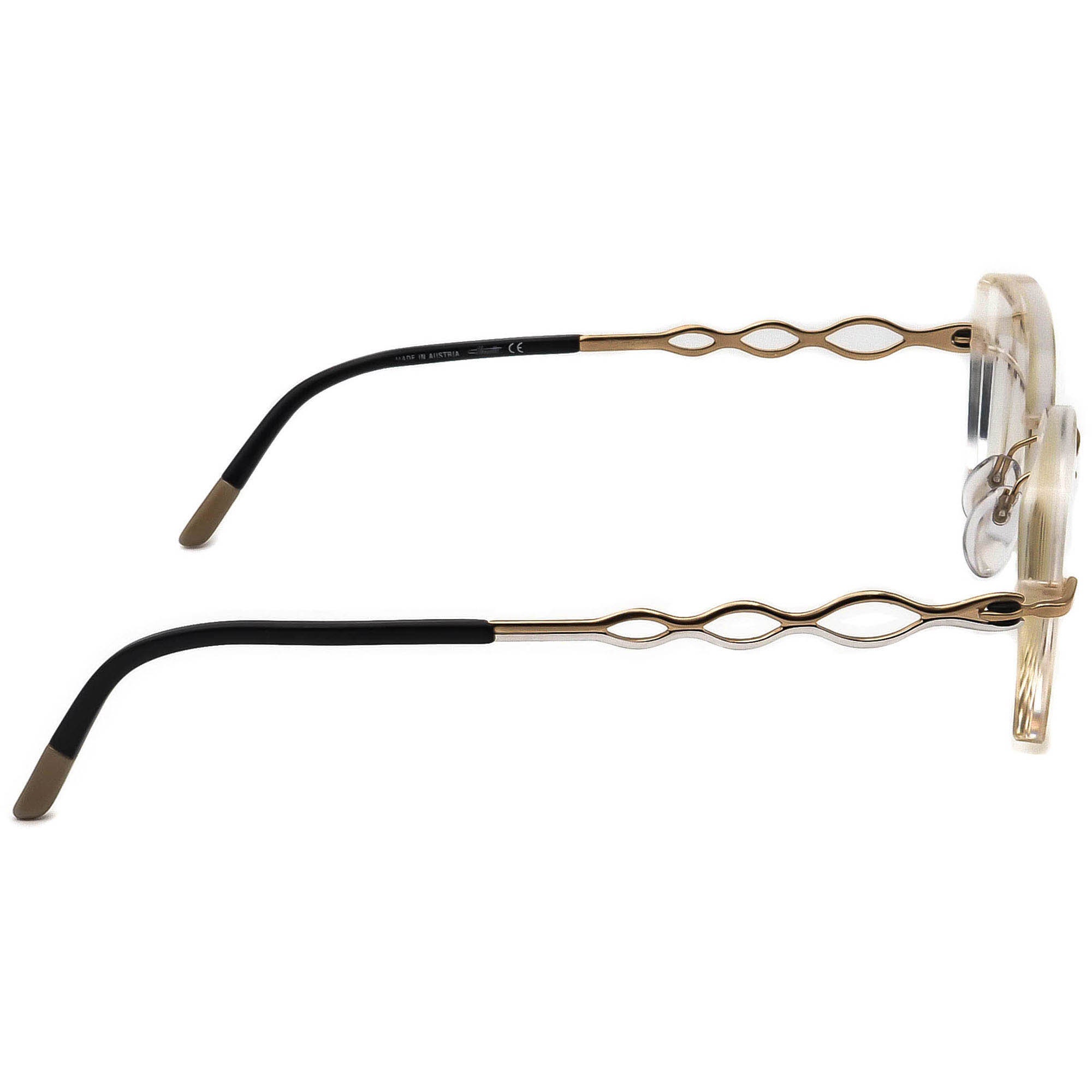 Silhouette Eyeglasses Charming Diva 4456 6053 23KT GP Gold Rimless 51 ...