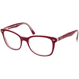 Ray-ban Eyeglasses RB 5285 5738 Polished Bordeaux on Transparent Square ...