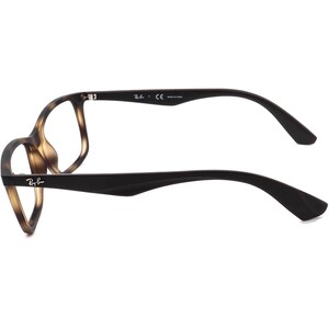 Ray-ban Eyeglasses RB7047 5573 Matte Tortoise/brown Rectangular Frame ...