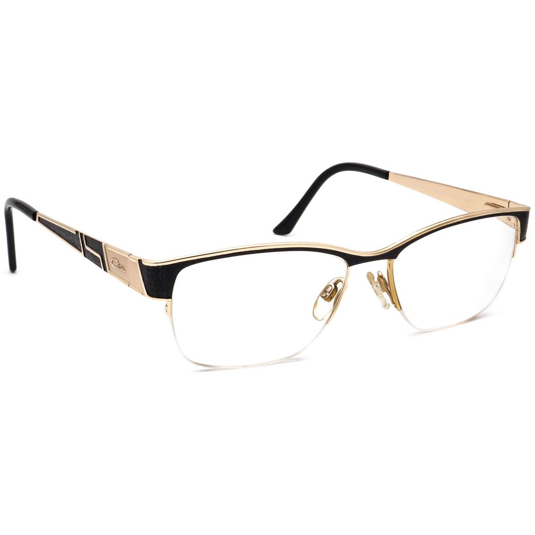 Cazal Eyeglasses MOD.4243 COL.002 Gold & Black With Cheetah - Etsy