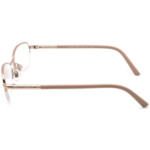 Burberry Eyeglasses B 1210 1129 Rose Gold Half Rim Frame Italy 53[]18 ...