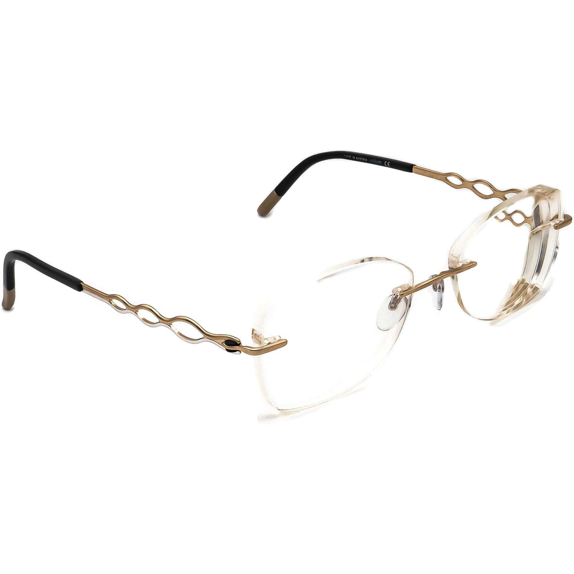 Silhouette Eyeglasses Charming Diva 4456 6053 23KT GP Gold Rimless 51 ...