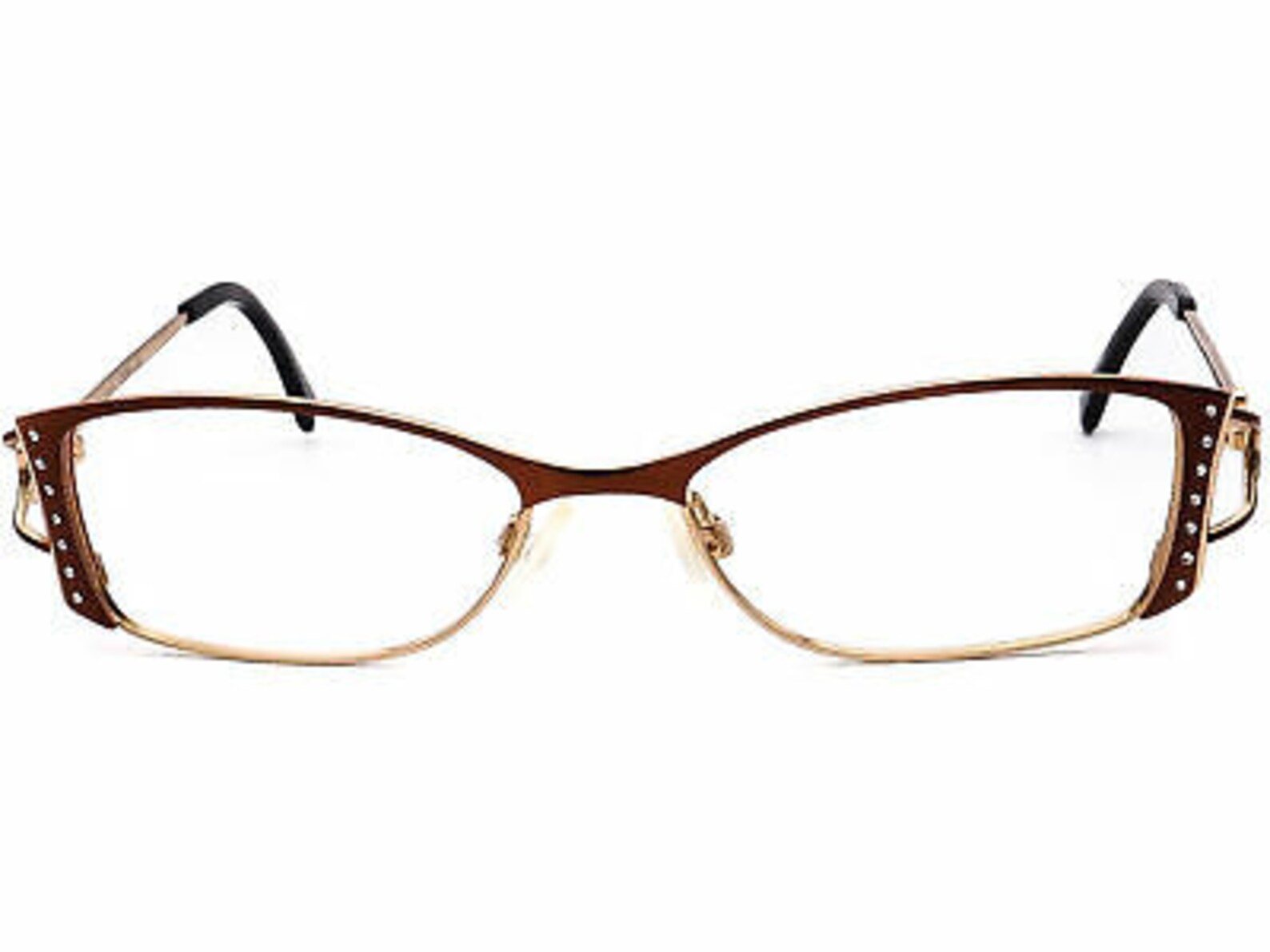 Diva Eyeglasses By Eastern States 5308 C290e 126 Browngold Etsy
