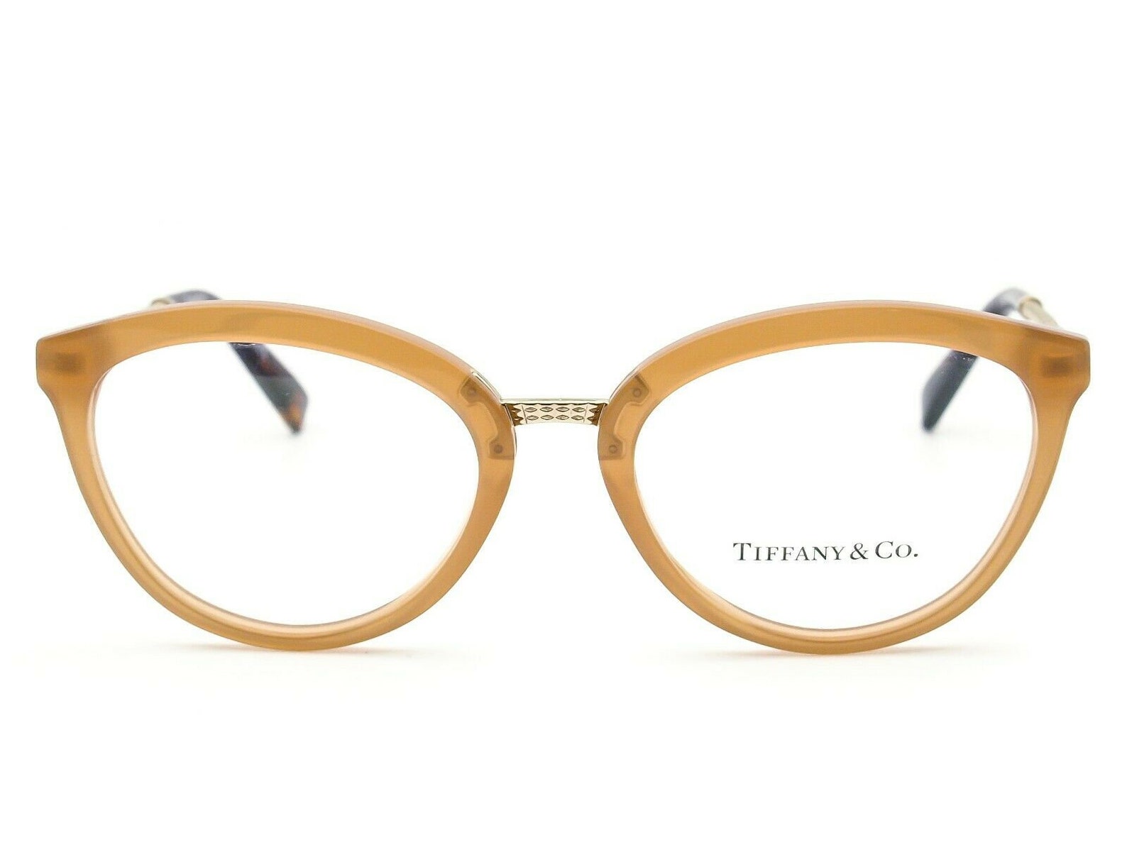 Tiffany & Co. Eyeglasses TF 2173 8252 Opal Camel Cat Eye Frame Italy 51 ...