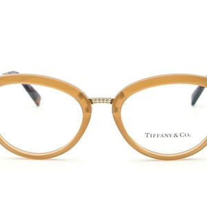 Tiffany & Co. Eyeglasses TF 2173 8252 Opal Camel Cat Eye Frame Italy 51 ...