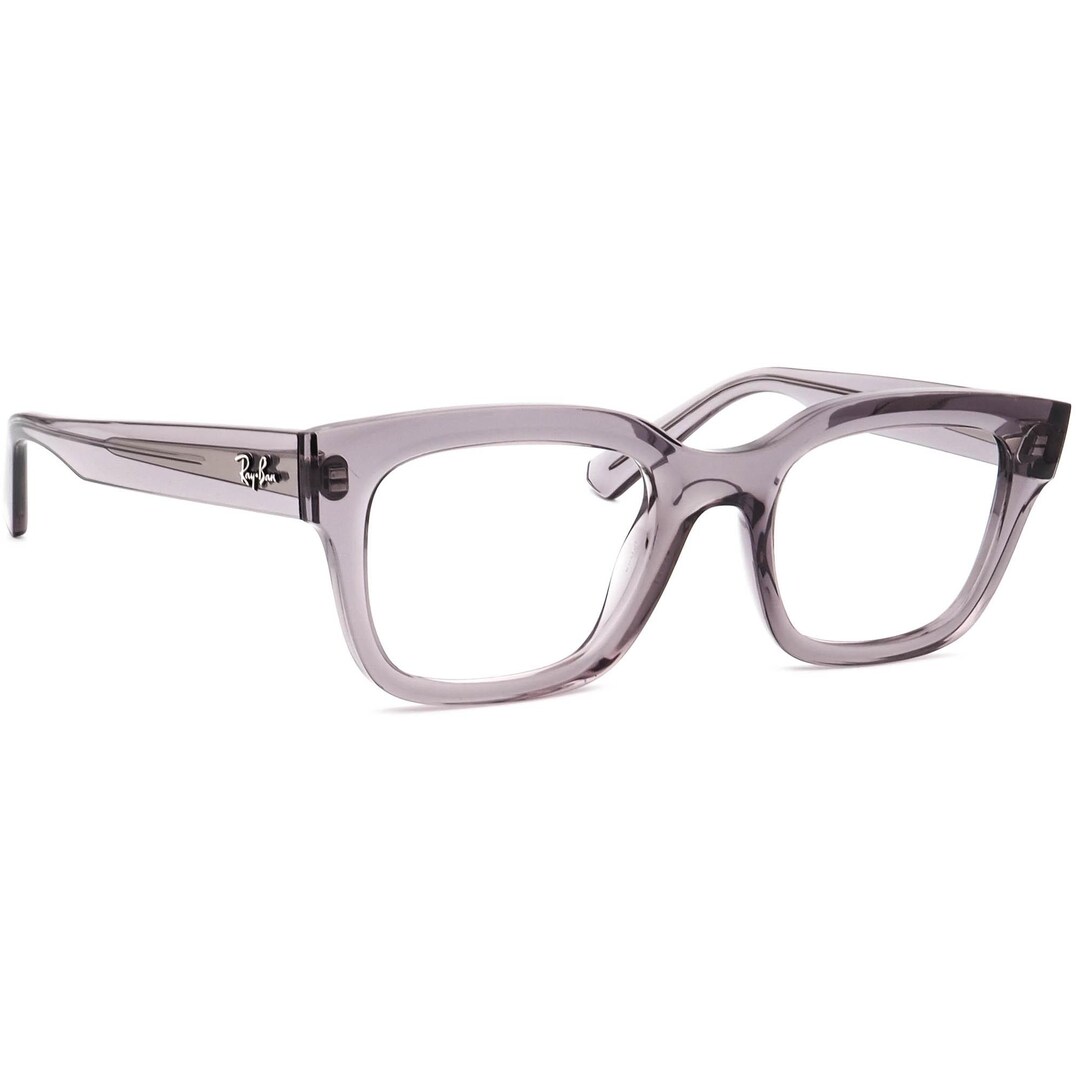 Ray-ban Eyeglasses RB 7217 Chad 8263 Polished Transparent Grey Square ...