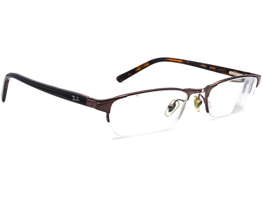 Ray-ban Eyeglasses RB 6066 2511 Brown Tortoise Half Rim Frame 50[]17 ...