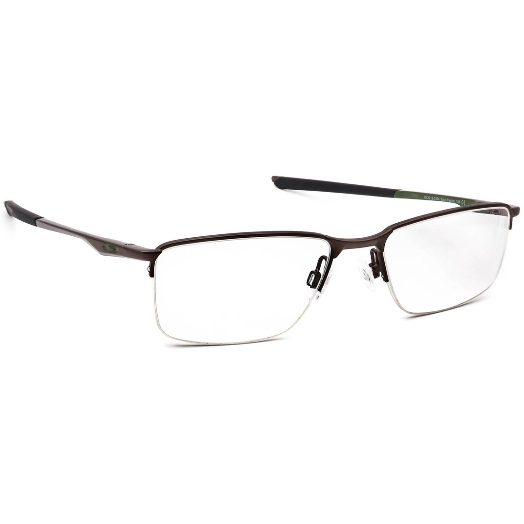Oakley Men's Eyeglasses OX3218-0254 Socket 5.5 Satin Pewter Half Rim ...