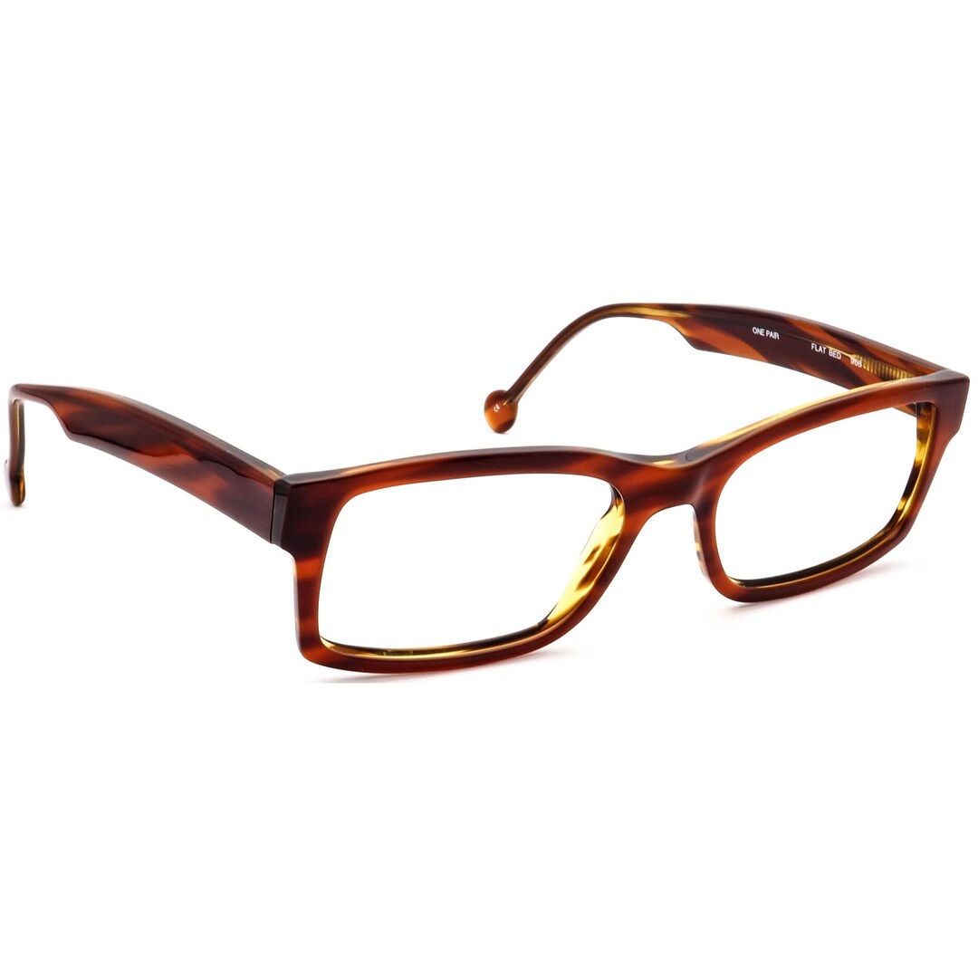 L.a.eyeworks Eyeglasses One Pair Flat Bed 968 Brown Italy 52[]18 140 ...