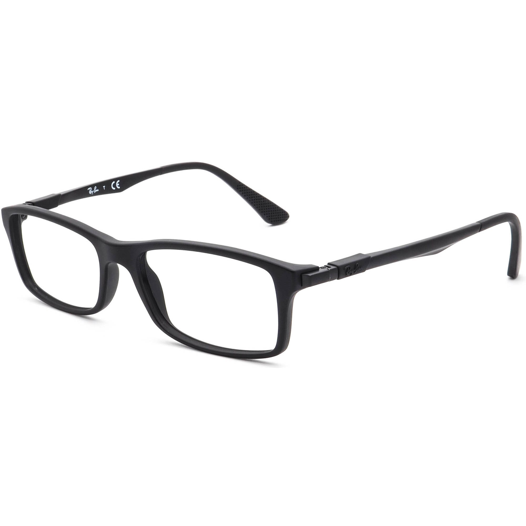 Ray-ban Eyeglasses RB 7017 5196 Black Rectangular Frame 5417 - Etsy