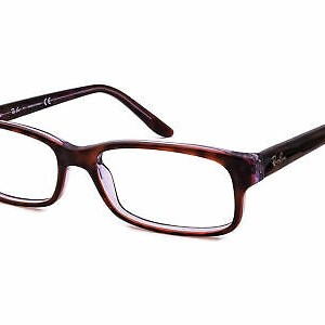 Ray Ban Eyeglasses RB 5187 2442 Tortoise/purple Rectangular Frame 5216 ...