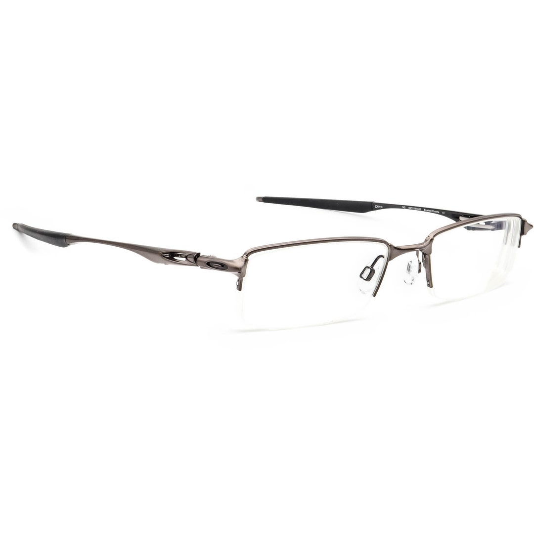 Oakley Eyeglasses OX3119-0453 Halfshock Brushed Chrome Half Rim Metal ...