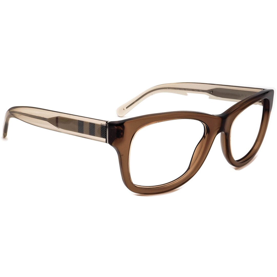 Burberry Sunglasses Frame Only B 4211 3567 Clear Brown/clear Square ...