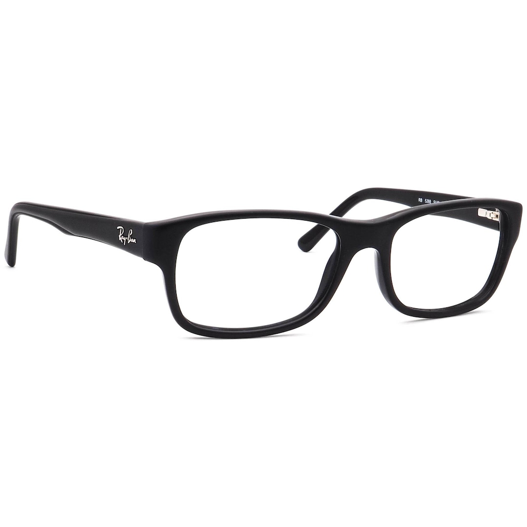 Ray-ban Eyeglasses RB 5268 5119 Black Square Frame 52[]17 135 - Etsy