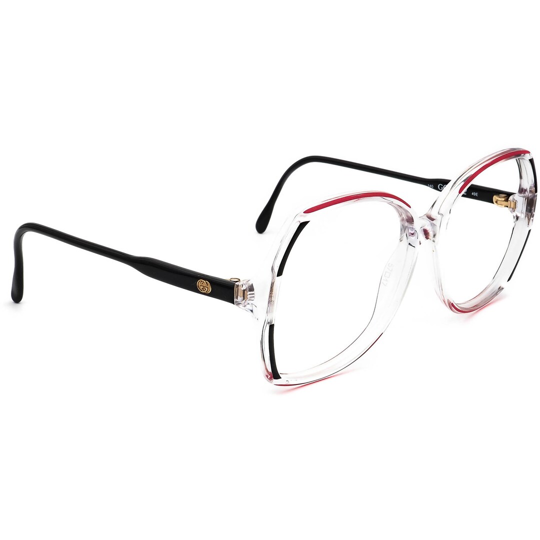 Gucci Women's Sunglasses Frame Only GG 2102 49E Clear&black Square ...