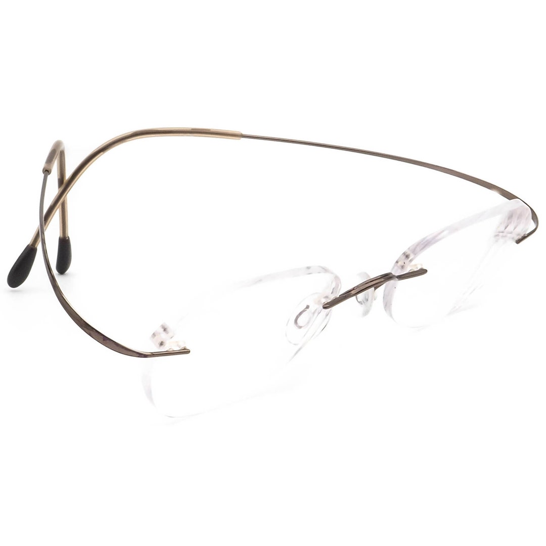 Silhouette Eyeglasses M 7395 Brown Rimless Frame Austria 4819 130 - Etsy