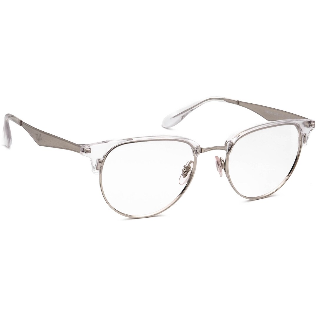 Ray-ban Eyeglasses RB 6396 2936 Shiny Silver & Clear Phantos Frame 51 ...