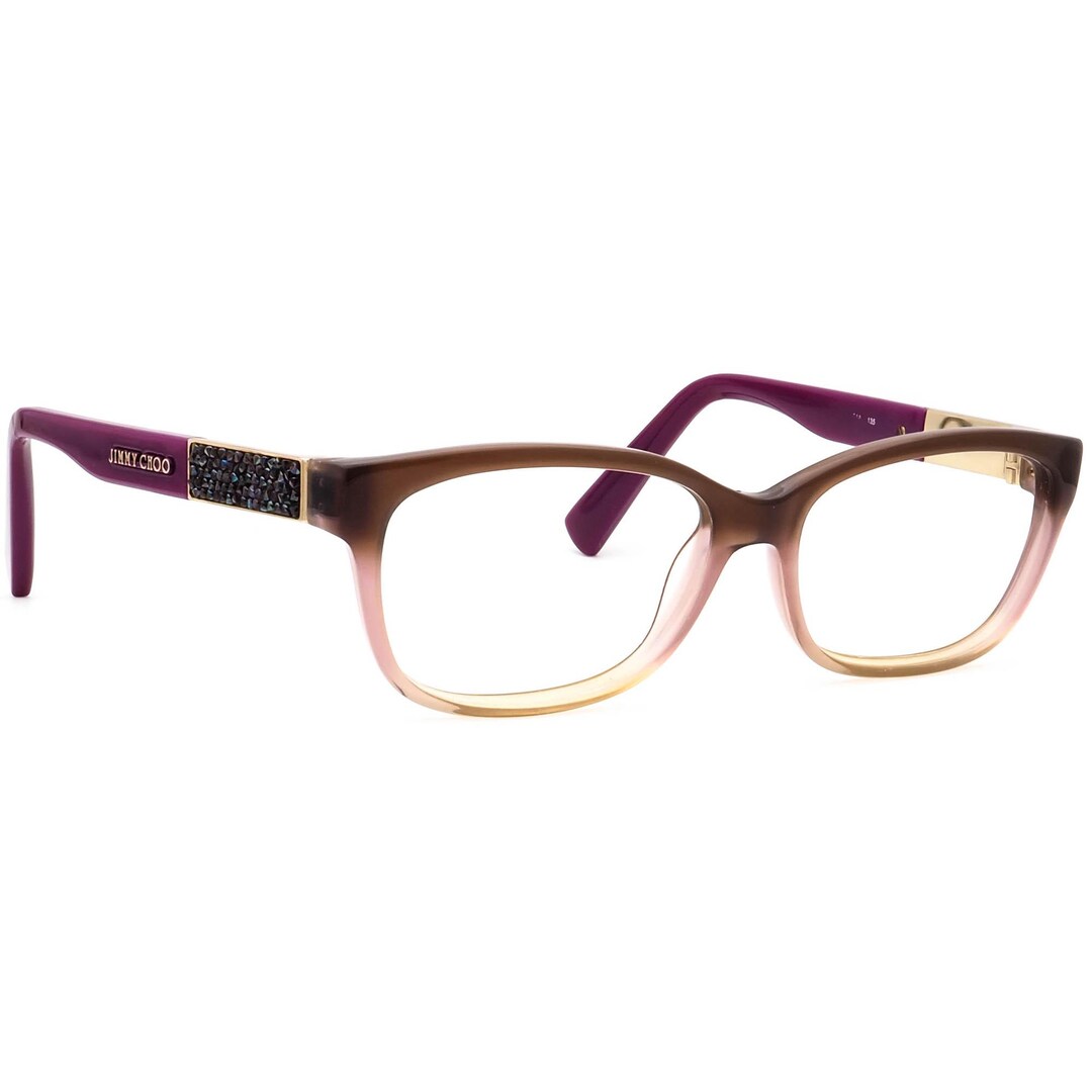 Jimmy Choo Women's Eyeglasses JC 110 F1A Brown Gradient Purple ...