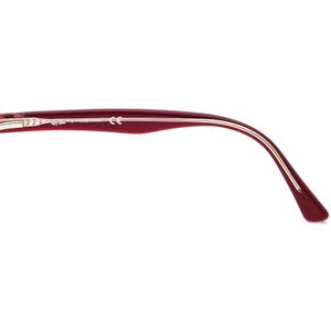 Ray-ban Eyeglasses RB 5285 5738 Polished Bordeaux on Transparent Square ...