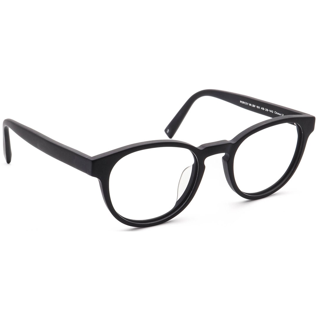Warby Parker Eyeglasses Percey M LBF 101 Matte Black Round Frame Italy ...