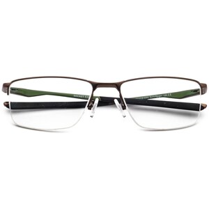 Oakley Men's Eyeglasses OX3218-0254 Socket 5.5 Satin Pewter Half Rim ...