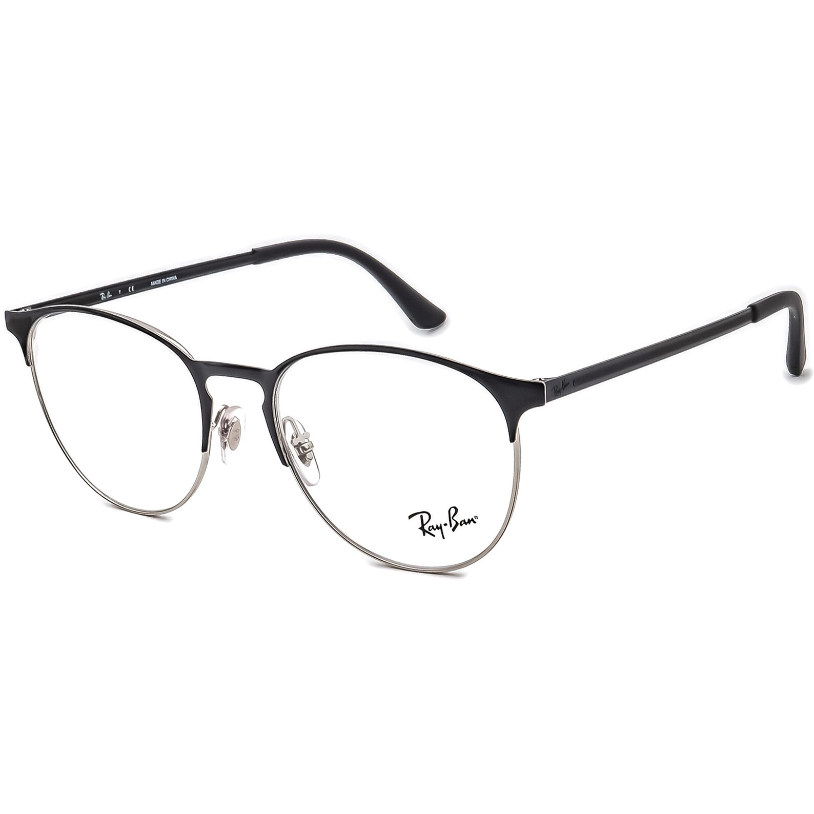 Ray-ban Eyeglasses RB 6375 2861 Black/silver Round Frame - Etsy