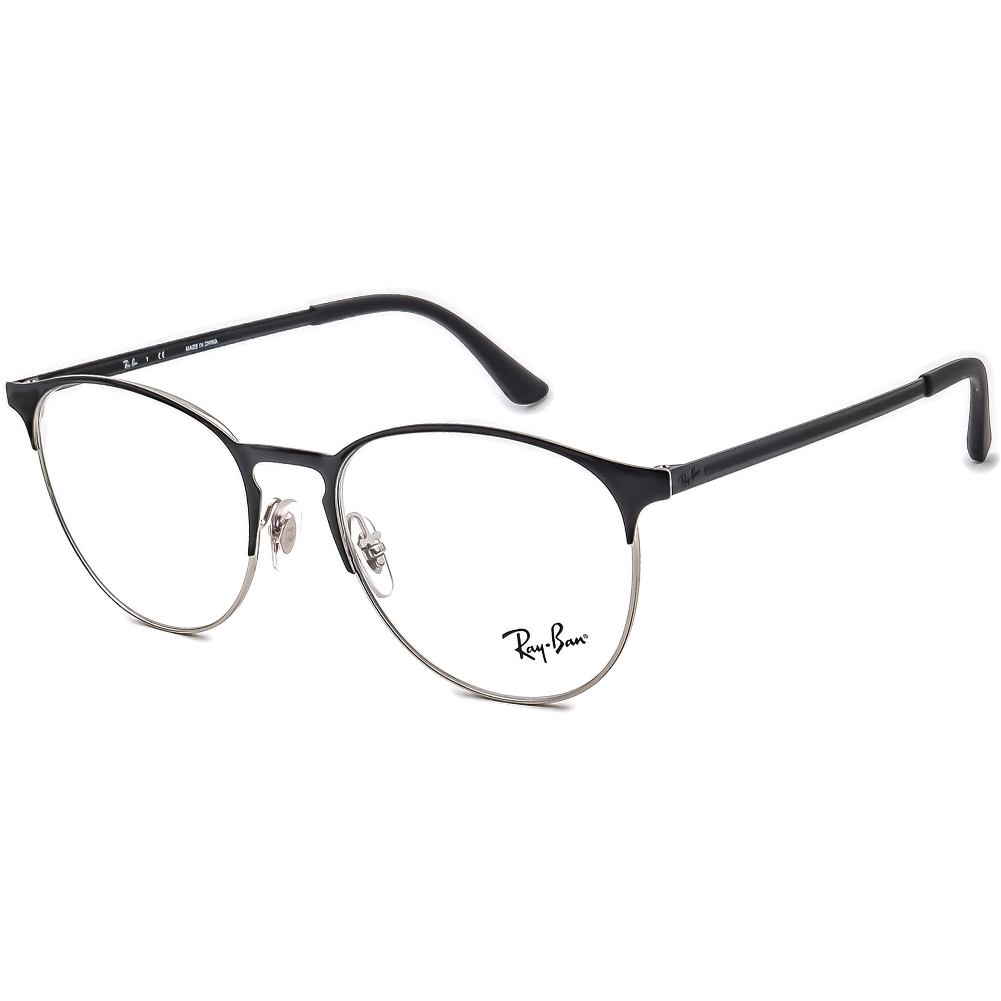 Ray-ban Eyeglasses RB 6375 2861 Black/silver Round Frame - Etsy