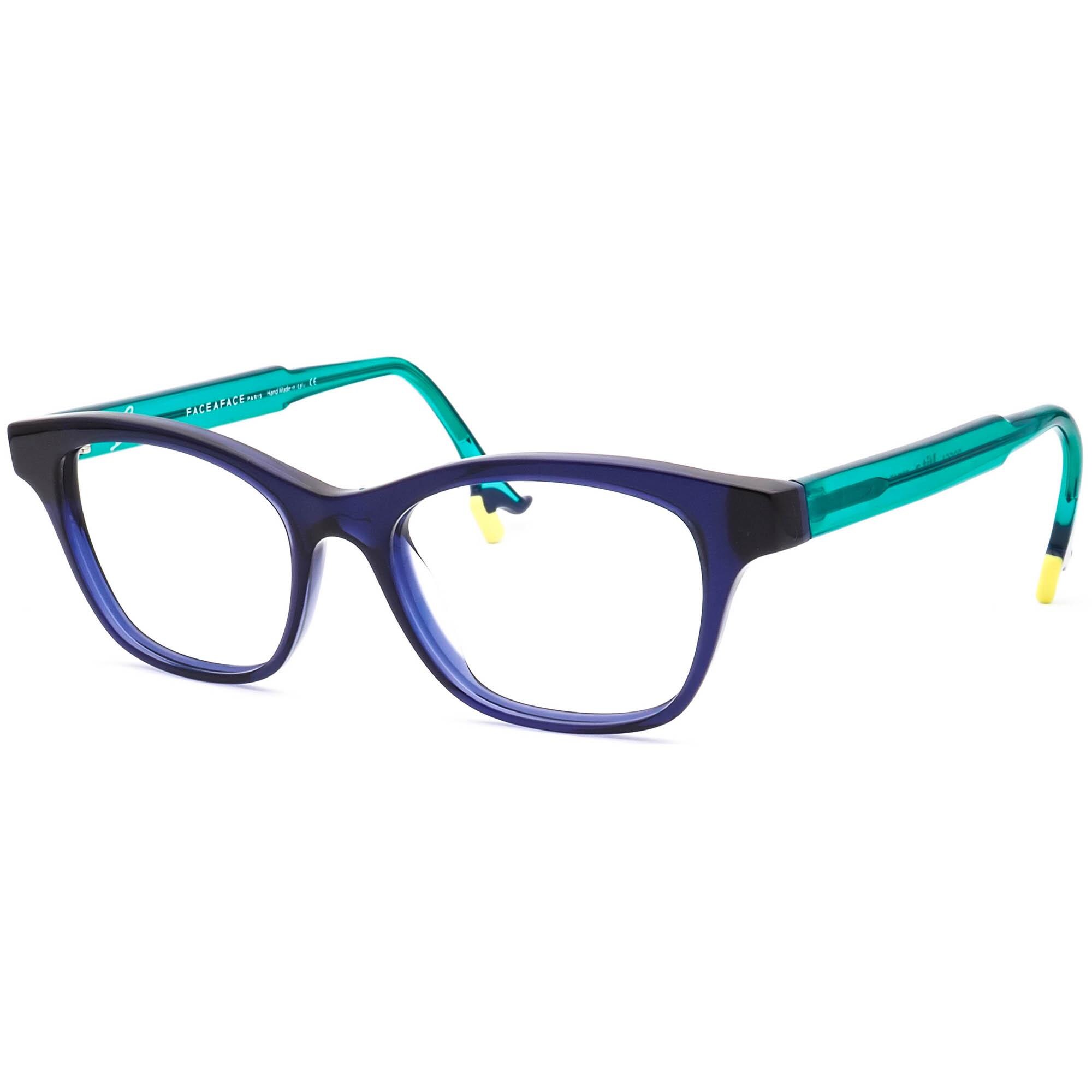 Face A Face Women's Eyeglasses Bocca Hit 2 Col 008 Ink Blue B-shape ...