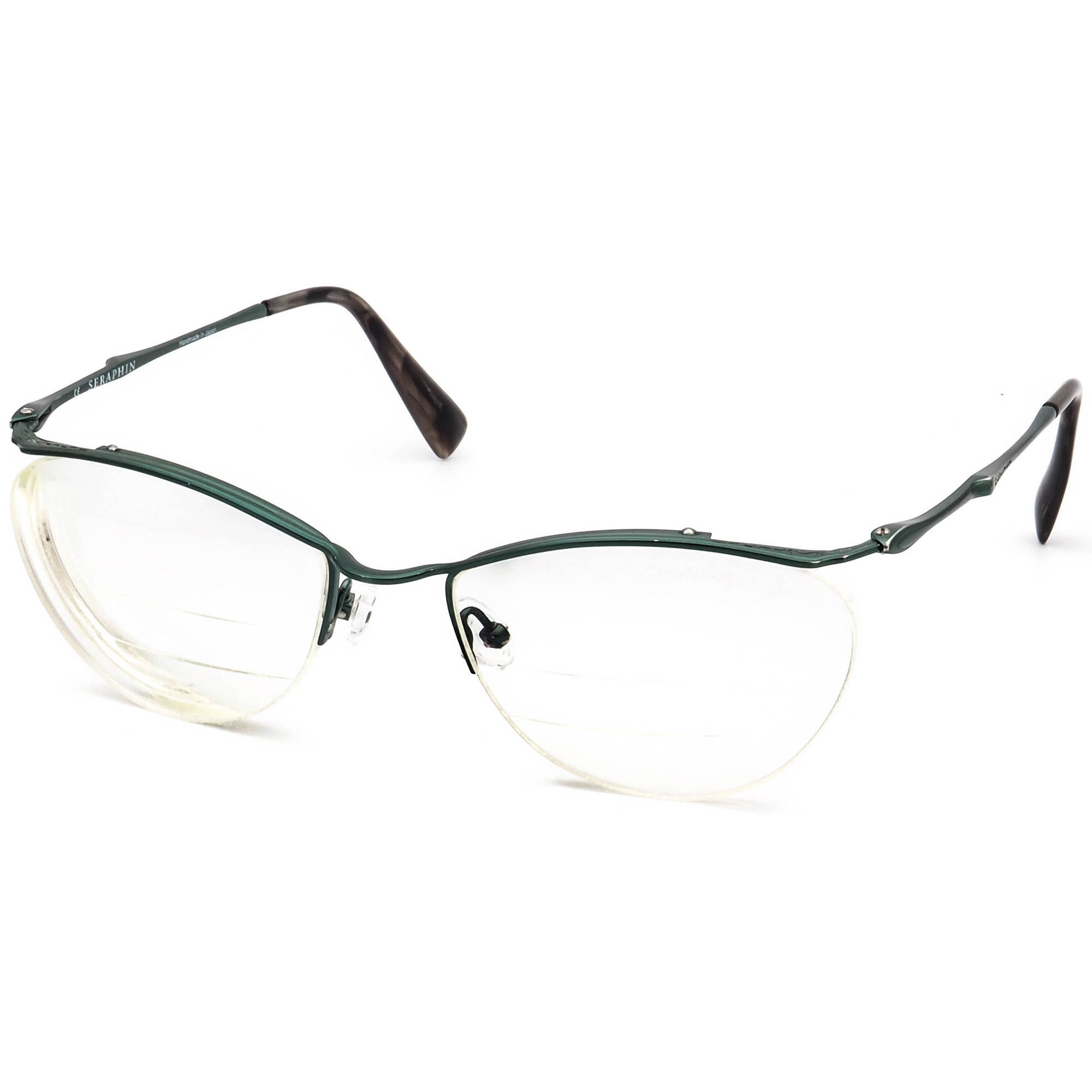 Seraphin Eyeglasses Talia/8619 Green Half Rim Frame Japan - Etsy