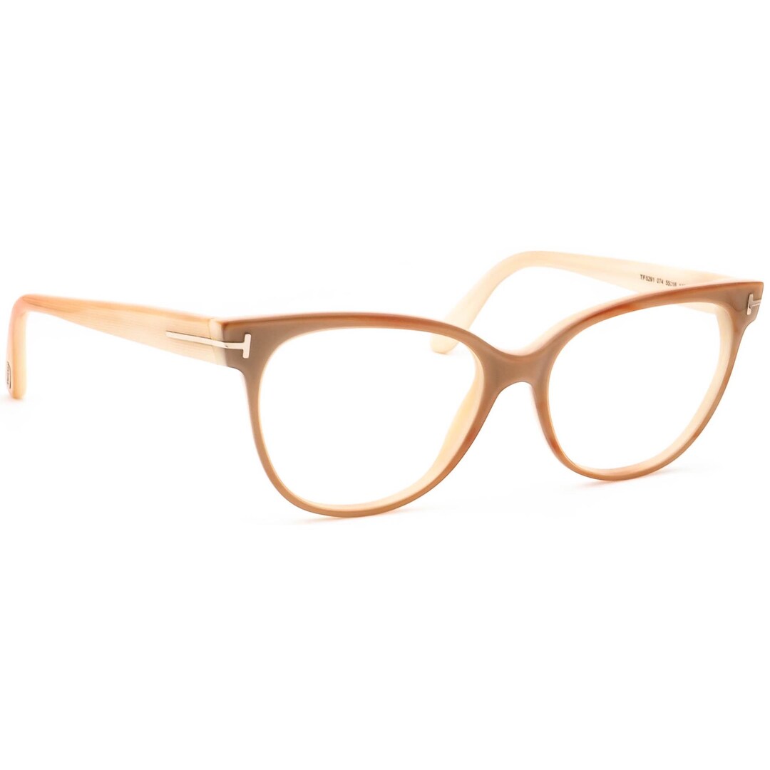 Tom Ford Women's Eyeglasses TF 5291 074 Rose/iridescent Chalkstripe Cat ...