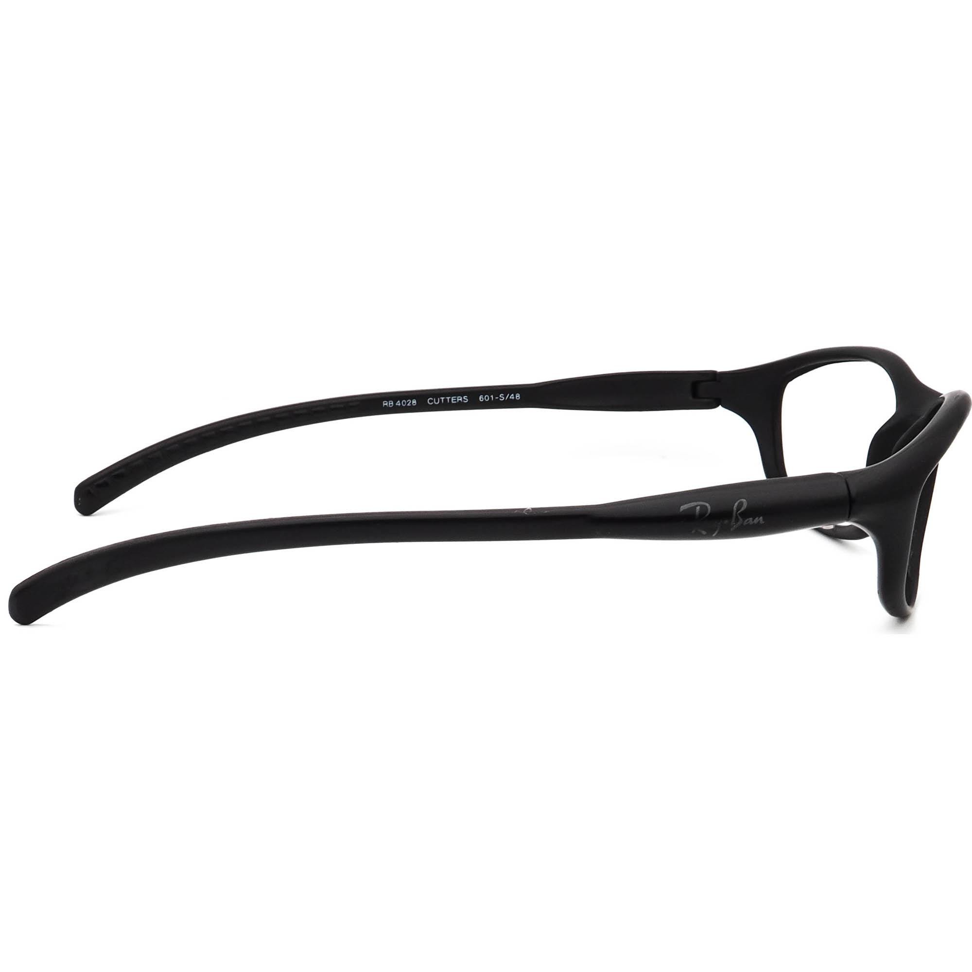 Ray-ban Sunglasses Frame Only RB 4028 Cutters 601-S/48 Matte Black Oval ...