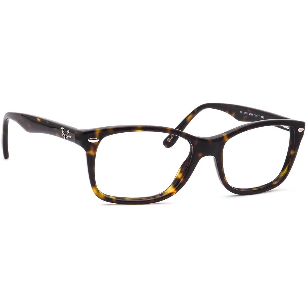 Ray-ban Eyeglasses RB 5228 2012 Polished Dark Havana Square Frame 53 ...