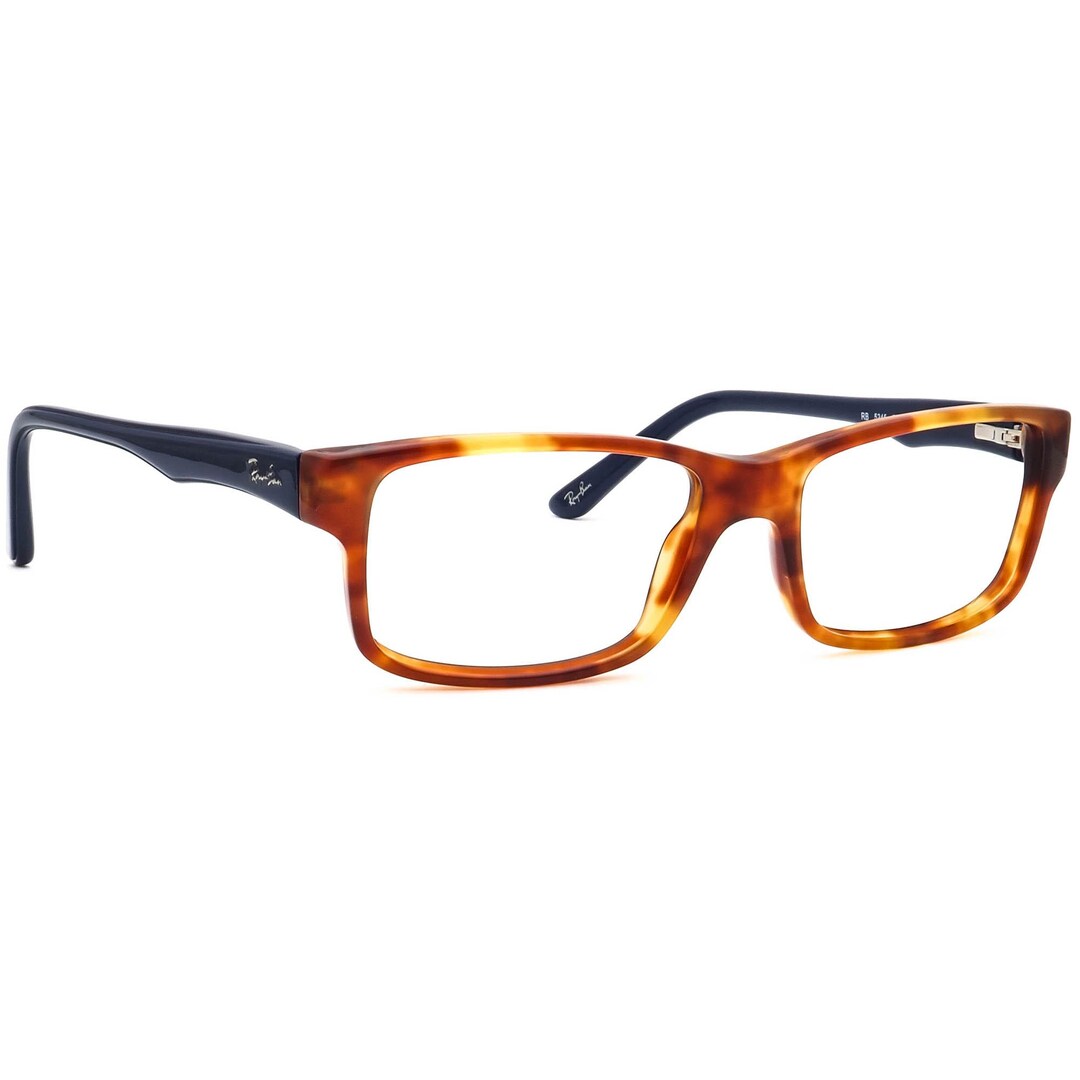 Ray-ban Eyeglasses RB 5245 5609 Light Havana/blue Square Frame 54[]17 ...