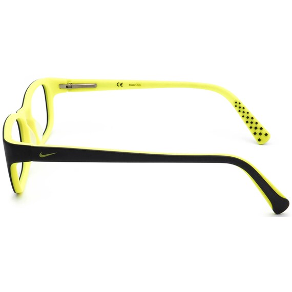 Nike Small Eyeglasses 5513 020 Matte Black/Neon Green… - Gem