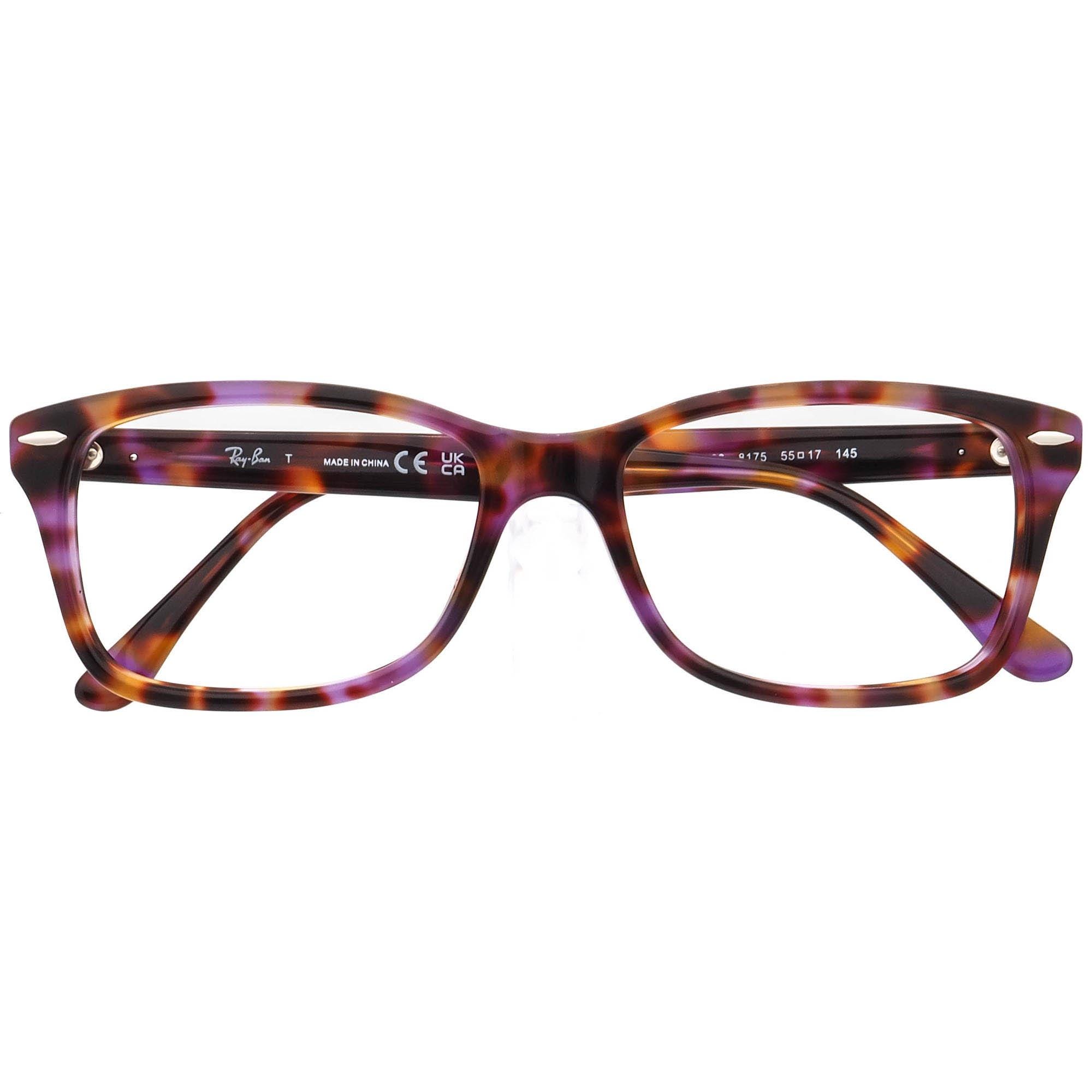 Ray-ban Eyeglasses RB 5428 8175 Purple Havana Square Frame 55[]17 145 ...