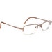 Ray-ban Eyeglasses RB 1002T Titanium 3012 Light Brown Half Rim Frame 45 ...