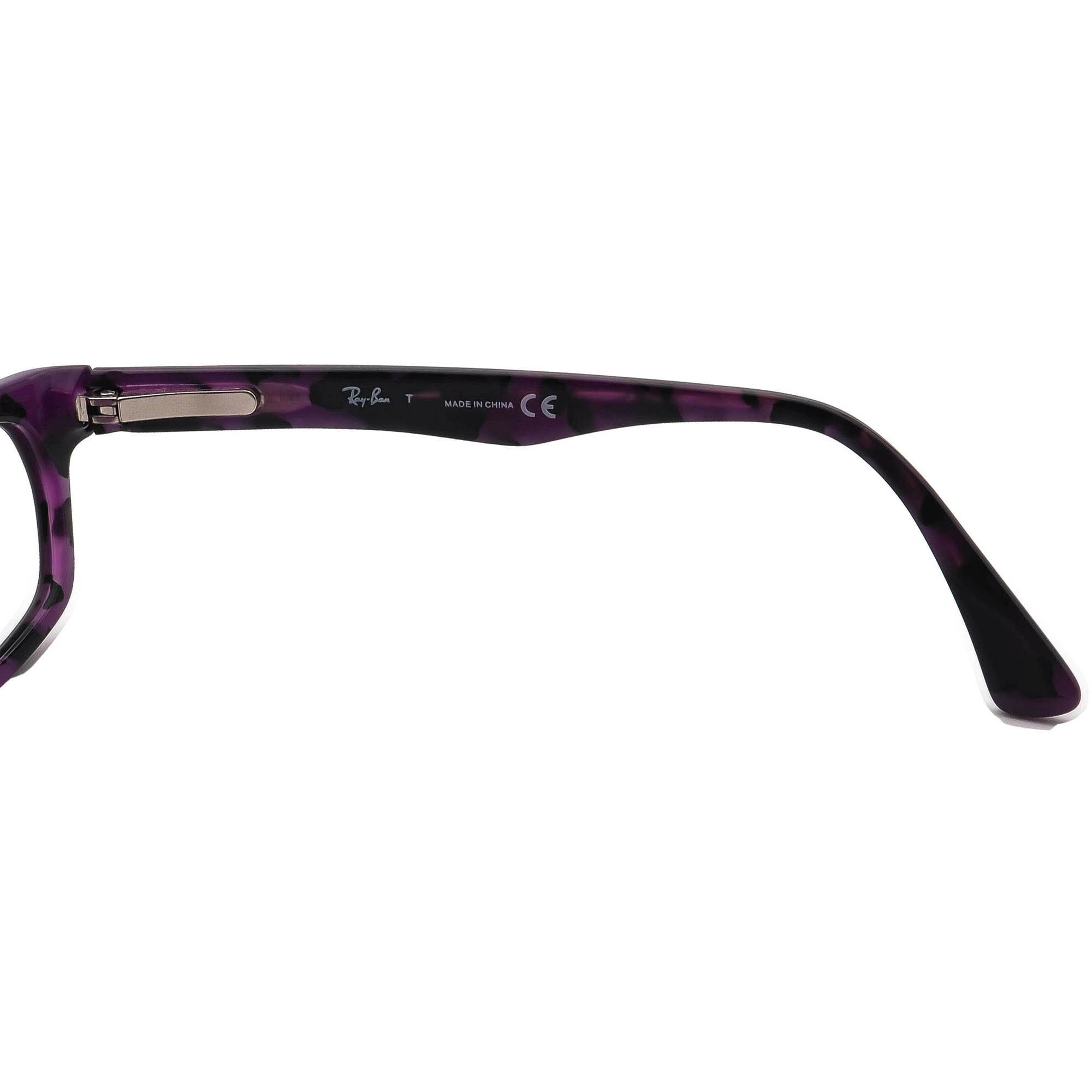 Ray-ban Eyeglasses RB5150 5718 Gray on Purple Tortoise Horn Rim Frame ...