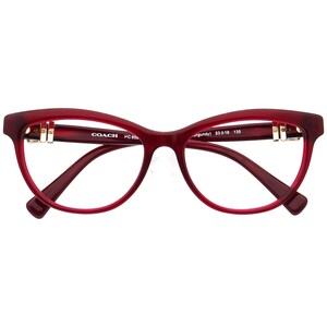 Coach Women's Eyeglasses HC 6087 5393 Burgundy Cat Eye Frame 53[]16 135 ...