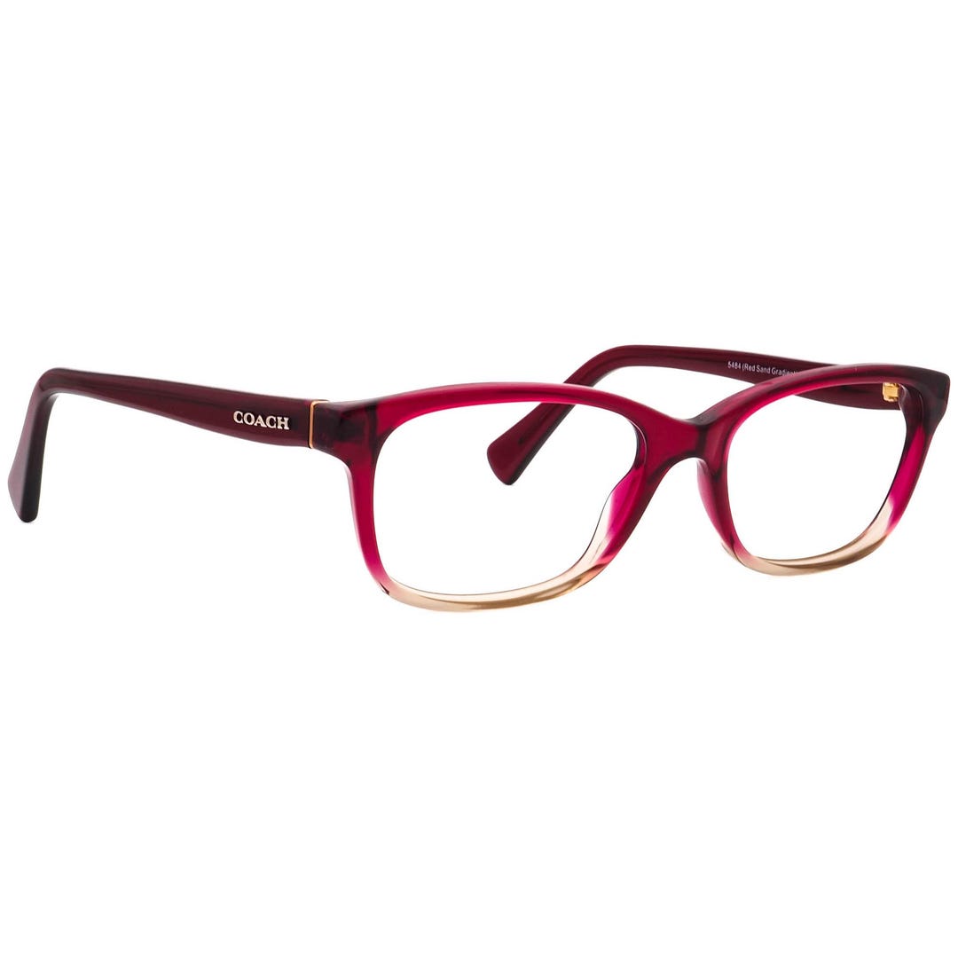 Coach Women's Eyeglasses HC 6089 5484 Red Sand Gradient Square Frame 51 ...