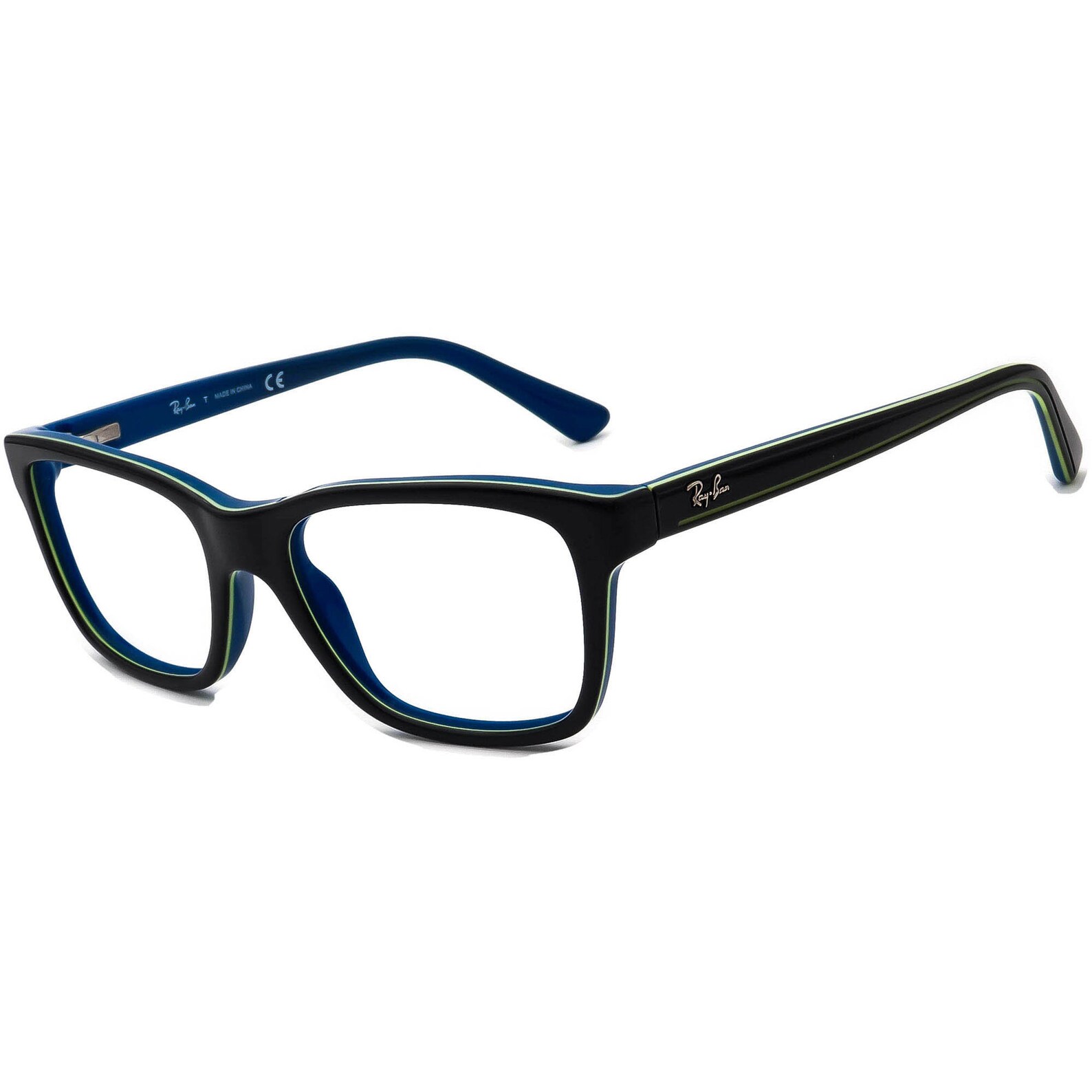 Ray-ban Small Eyeglasses RB 1536 3600 Gray/green/blue - Etsy