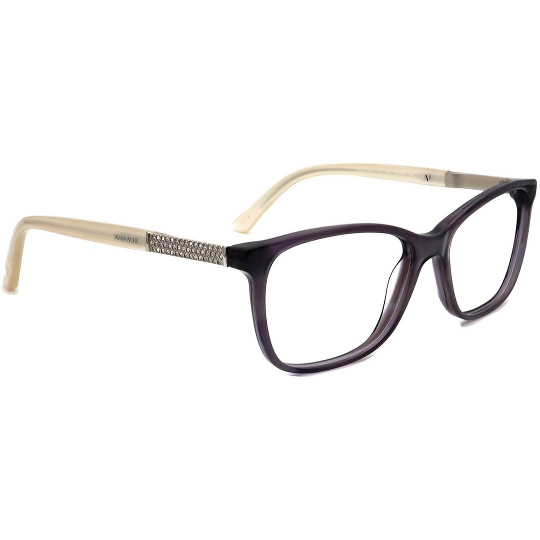Swarovski Eyeglasses Elina SW 5117 081 Purple/opaque Square - Etsy