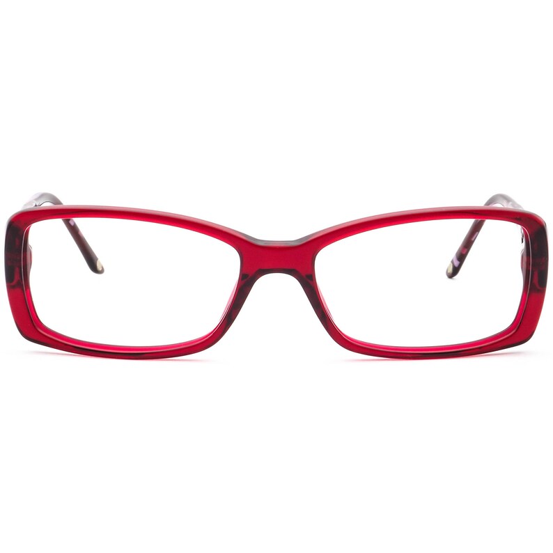 Versace Eyeglasses MOD. 3131 388 Clear Red Rectangular Frame - Etsy