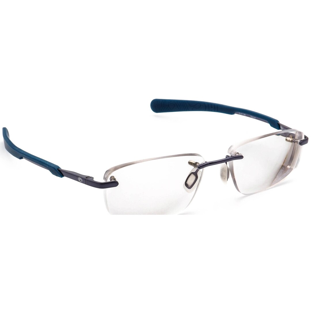 Costa Del Mar Eyeglasses SMT 100 175 Blue Rimless Metal Frame Japan 53 ...