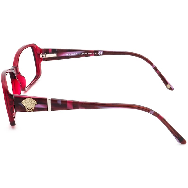 Versace Eyeglasses MOD. 3131 388 Clear Red Rectangular Frame - Etsy